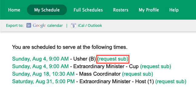 What happens when a volunteer requests a swap? – Ministry Scheduler Pro