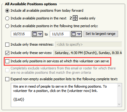 Allow volunteers to see all open positions in the app – Ministry ...